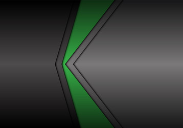 Abstract green silver line arrow direction Vector Image