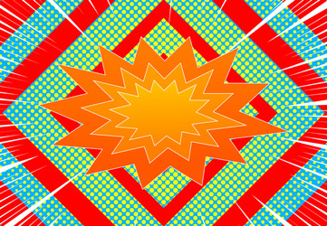 Comic explosion background Royalty Free Vector Image