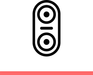 Dual camera icon for web or mobile app Royalty Free Vector