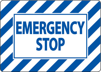 Emergency Stopping Only Sign