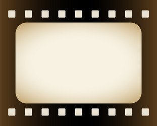 Old vintage retro 35 mm grunge film frame Vector Image