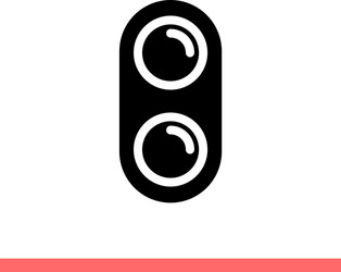 Dual camera icon for web or mobile app Royalty Free Vector