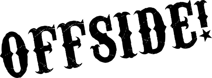 Offside rubber stamp Royalty Free Vector Image