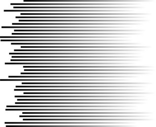 Vertical speed line halftone pattern thick to thin