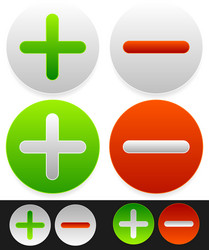 Plus minus multiply divide mathematical symbols Vector Image