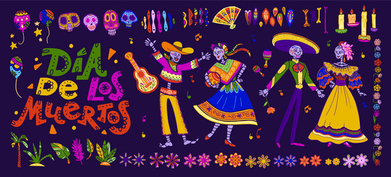 Mexican day of the dead dia de los muertos holiday