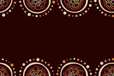 Australian aboriginal seamless horizontal border Vector Image