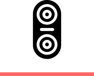 Dual camera icon for web or mobile app Royalty Free Vector