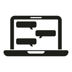 Network chat group icon simple content Royalty Free Vector