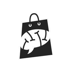 Shop logo template icon brand identity isolated Vector Image