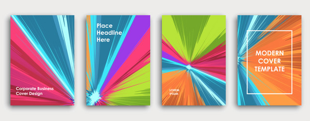 Multi-colored book cover page design creative Vector Image