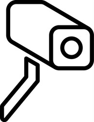 Surveillance camera system Royalty Free Vector Image