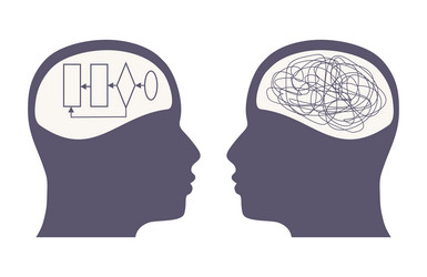 Split Head Brain Vector Images (over 170)