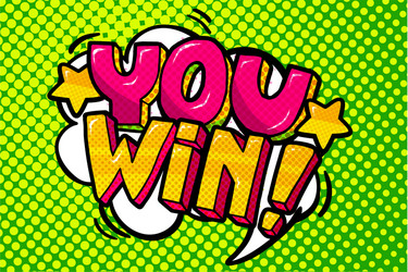 Comic Win Vector Images (over 3,100)