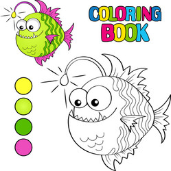 Cartoon Monkfish Fish Vector Images (46)