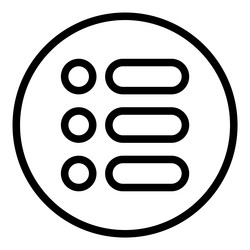 Game menu button flat icon isolated on white Vector Image
