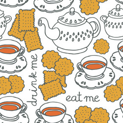 Tea time Royalty Free Vector Image - VectorStock