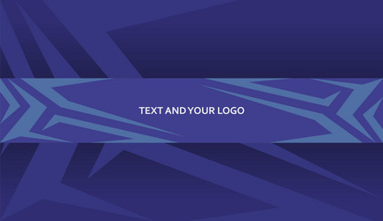 Abstract blue channel banner template Royalty Free Vector