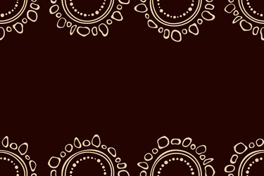 Australian aboriginal seamless horizontal border Vector Image