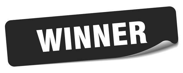 Winner sticker winner label Royalty Free Vector Image