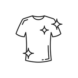 Clean polo shirt icon outline style Royalty Free Vector
