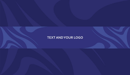Abstract blue channel banner template Royalty Free Vector
