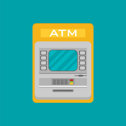 Atm machine infographic Royalty Free Vector Image