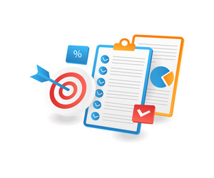 Achieve Target Checklist Vector Images (over 450)