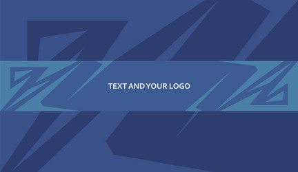 Abstract blue channel banner template Royalty Free Vector