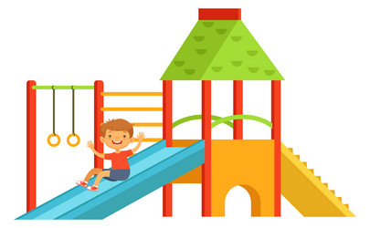 Cartoon Playground Slide Vector Images (over 3,000)