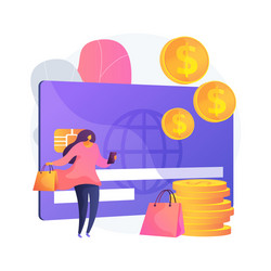 Plastic money abstract concept Royalty Free Vector Image