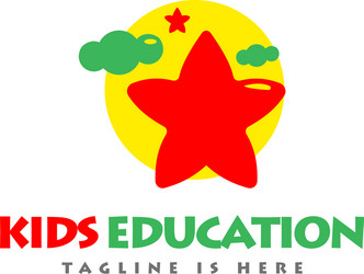 Kids education logo Royalty Free Vector Image - VectorStock