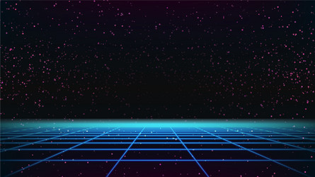 Grid Neon Vaporwave Vector Images (over 600)