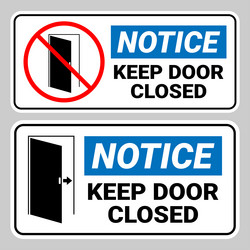 Open closed door sign collection Royalty Free Vector Image