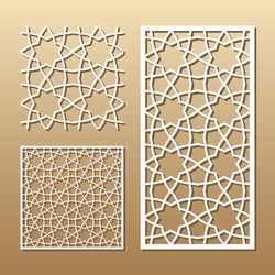 Laser cut panel Royalty Free Vector Image - VectorStock