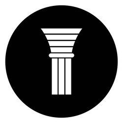 Simple pillar logo Royalty Free Vector Image - VectorStock