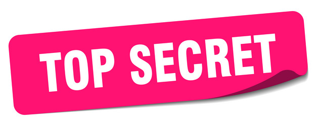 Top secret sticker top secret label Royalty Free Vector