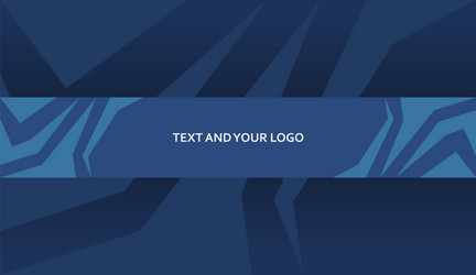 Abstract blue channel banner template Royalty Free Vector