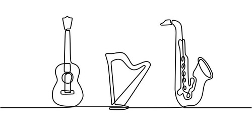 Classical Guitar Line Drawing Vector Images (over 670)