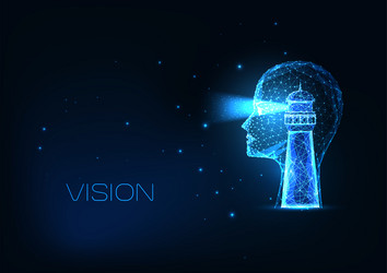 Futuristic mission vision values business concept Vector Image