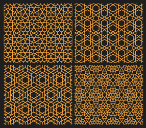 Mashrabiya arabesque arabic cnc seamless pattern Vector Image