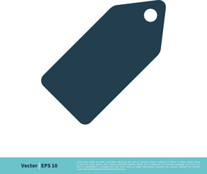 Hang tag icon logo template design eps 10 Vector Image