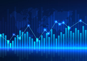 Stock graph technology background Royalty Free Vector Image