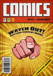 Superhero Comic Book Cover Template Royalty Free Vector