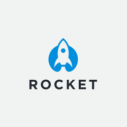 Rocket sky logo Royalty Free Vector Image - VectorStock