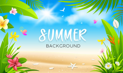 Tropical Summer Vibes Royalty Free Vector Image