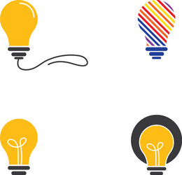 Bulb technology logo Royalty Free Vector Image