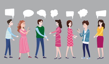 Modern cartoon style Royalty Free Vector Image