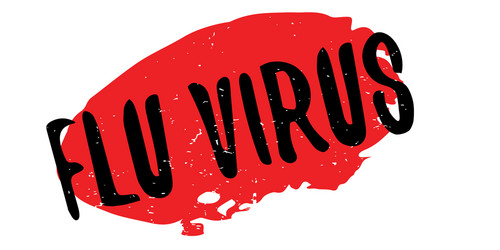 Flu virus rubber stamp Royalty Free Vector Image