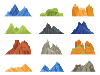Topographic map background of mountain terrain Vector Image